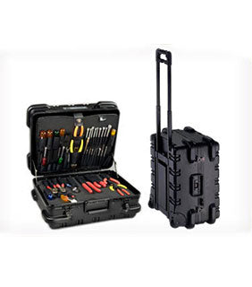 Rolling Tool Case with Pallet Organizers | Wheeled Tool Storage ...